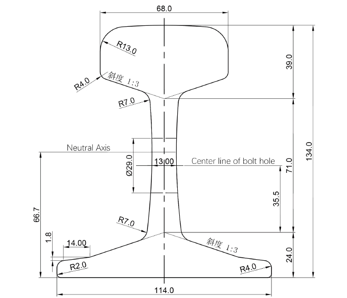 60kg Heavy Steel Rail, Steel Track, China standard heavy steel rail ...